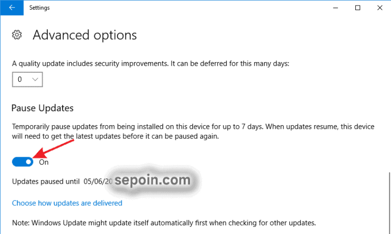 Disable Windows Update (Windows 10) Is Easy and Effective - Sepoin